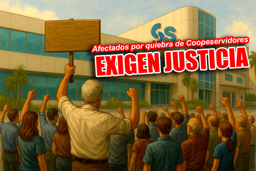 Afectados por quiebra de Coopeservidores exigen justicia y recuperación ...